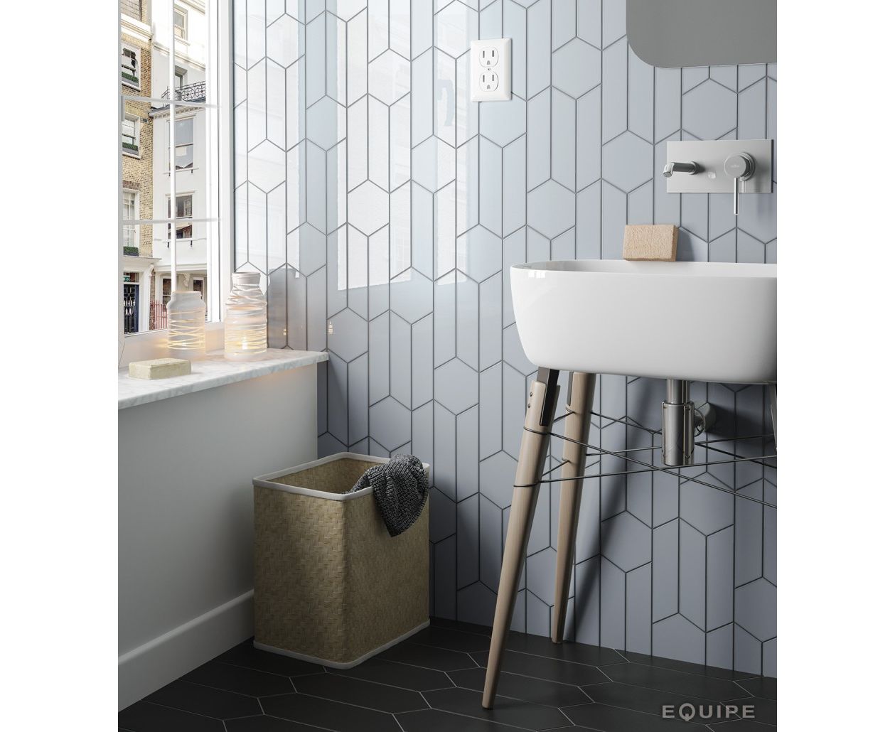Equipe Chevron Mint Right 18,6x5,2 Płytka Ceramiczna Połysk - Sklep ...
